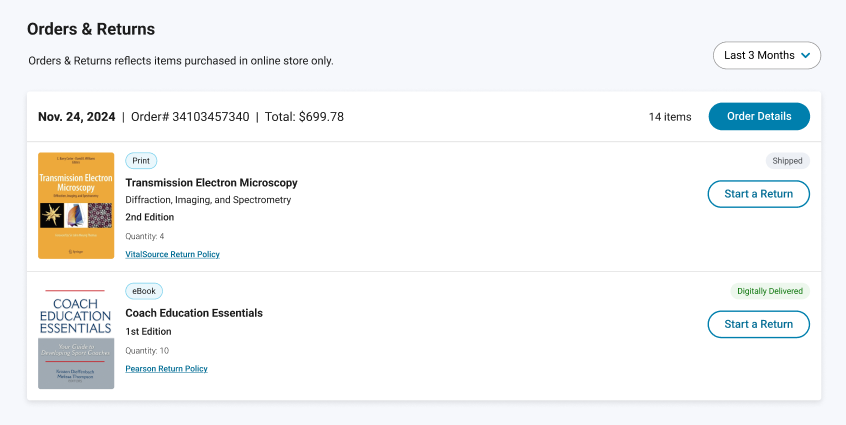 Return an Item for a Refund – Online Bookstore Support Powered by ...