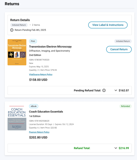 Return an Item for a Refund – Online Bookstore Support Powered by ...